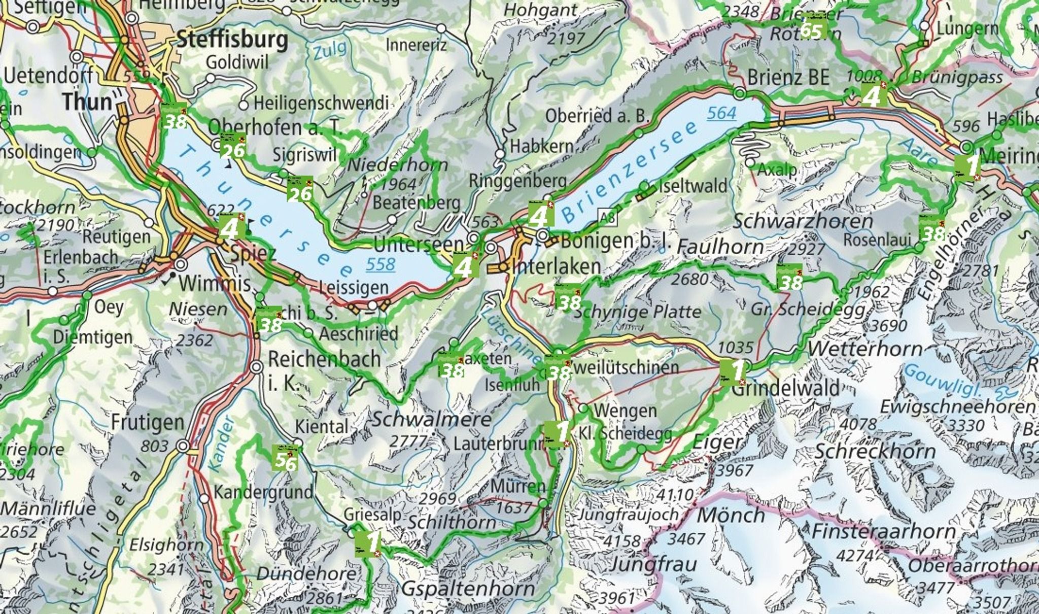 Trail map resources by Tanya Deans - Summer, Switzerland - Rexby